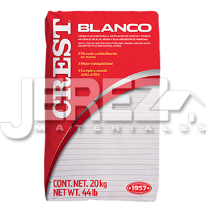 Crest Blanco 20 kg - Crest I Construrama - Materiales Jerez