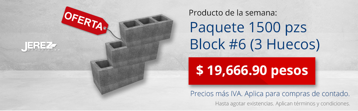 Promocion de la semana BLock Jerez | Materiales Jerez
